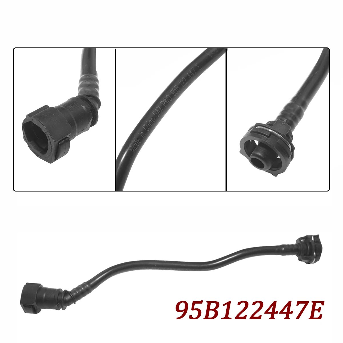 95B122447E 95B122447 Шланг резервуара охлаждающей жидкости двигателя, сапун, подходит для Porsche Macan 95 2014-2018