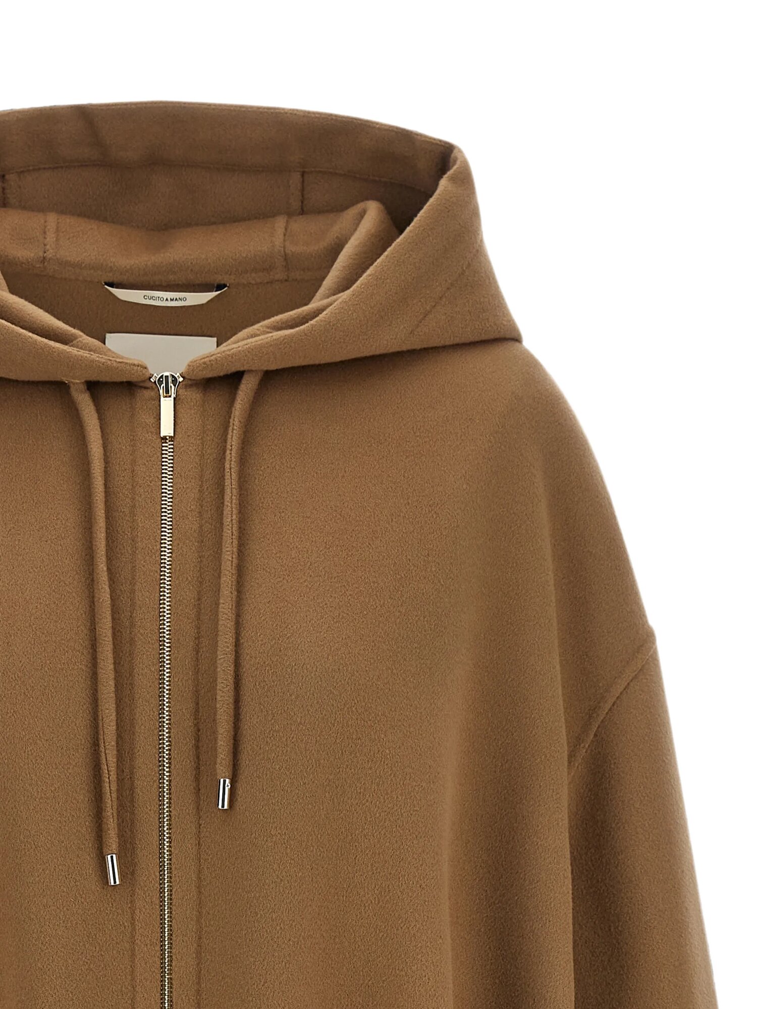 Пальто Max Mara Hooded drawstring coat, размер 42 — фото 1