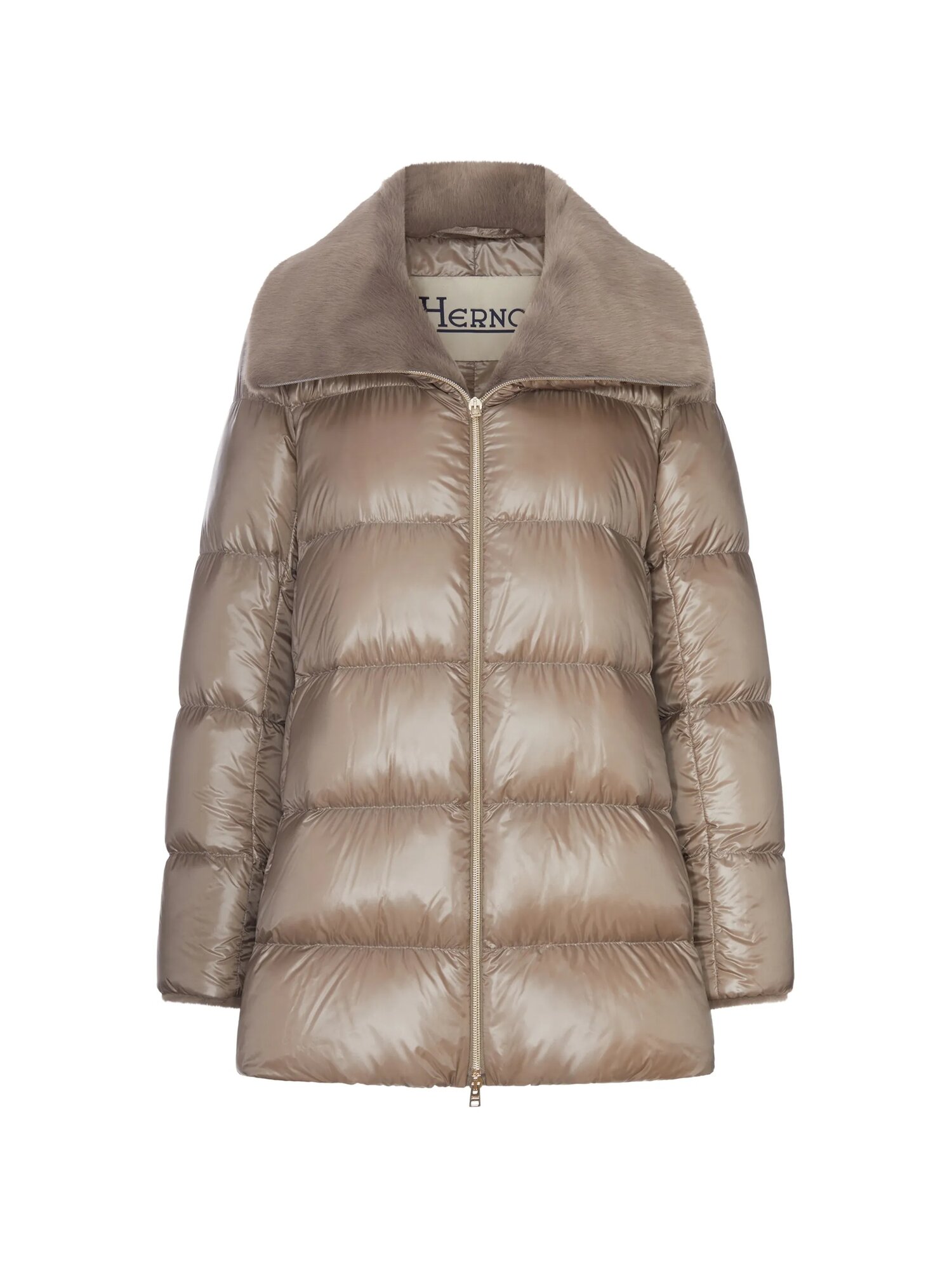 Куртка Faux-fur collar quilted jacket