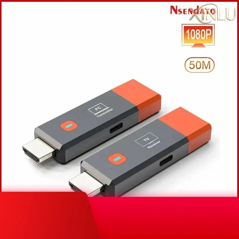 Беспроводной HDMI передатчик и приемник Nsendato 1080P, Full Set-TX RX, EU Plug