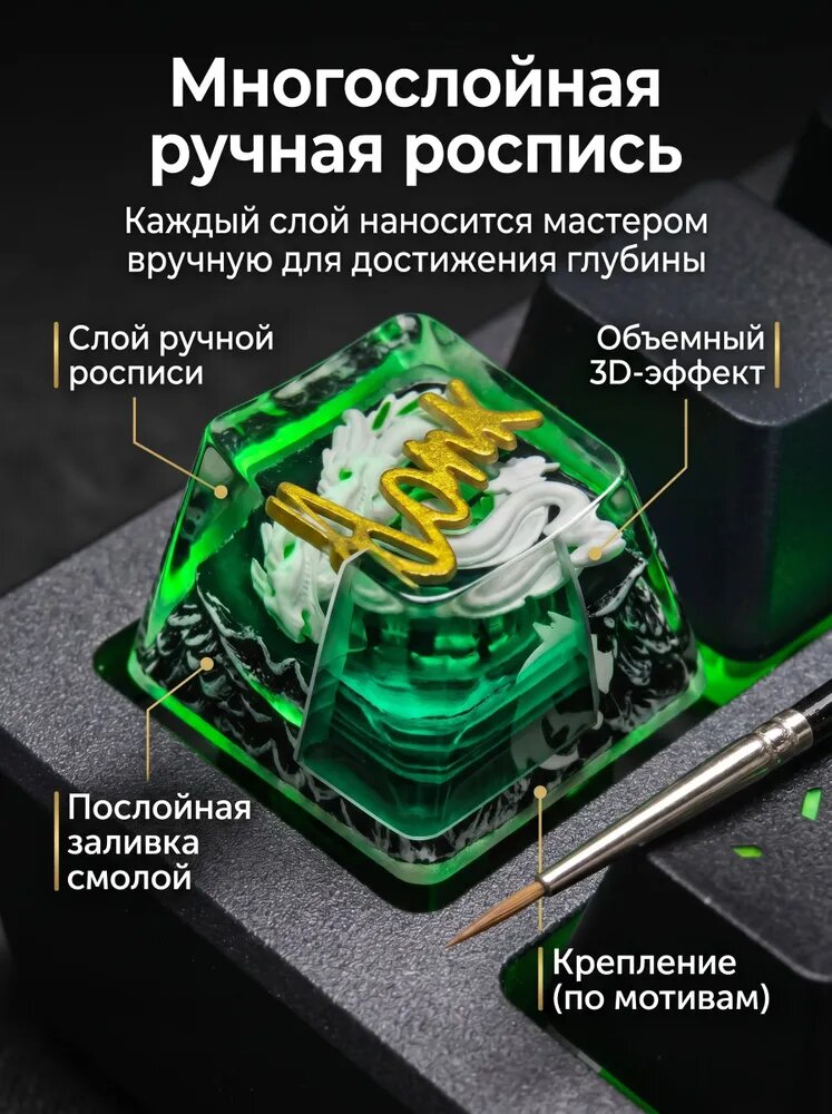 Кастомный кейкап с автографом Donk