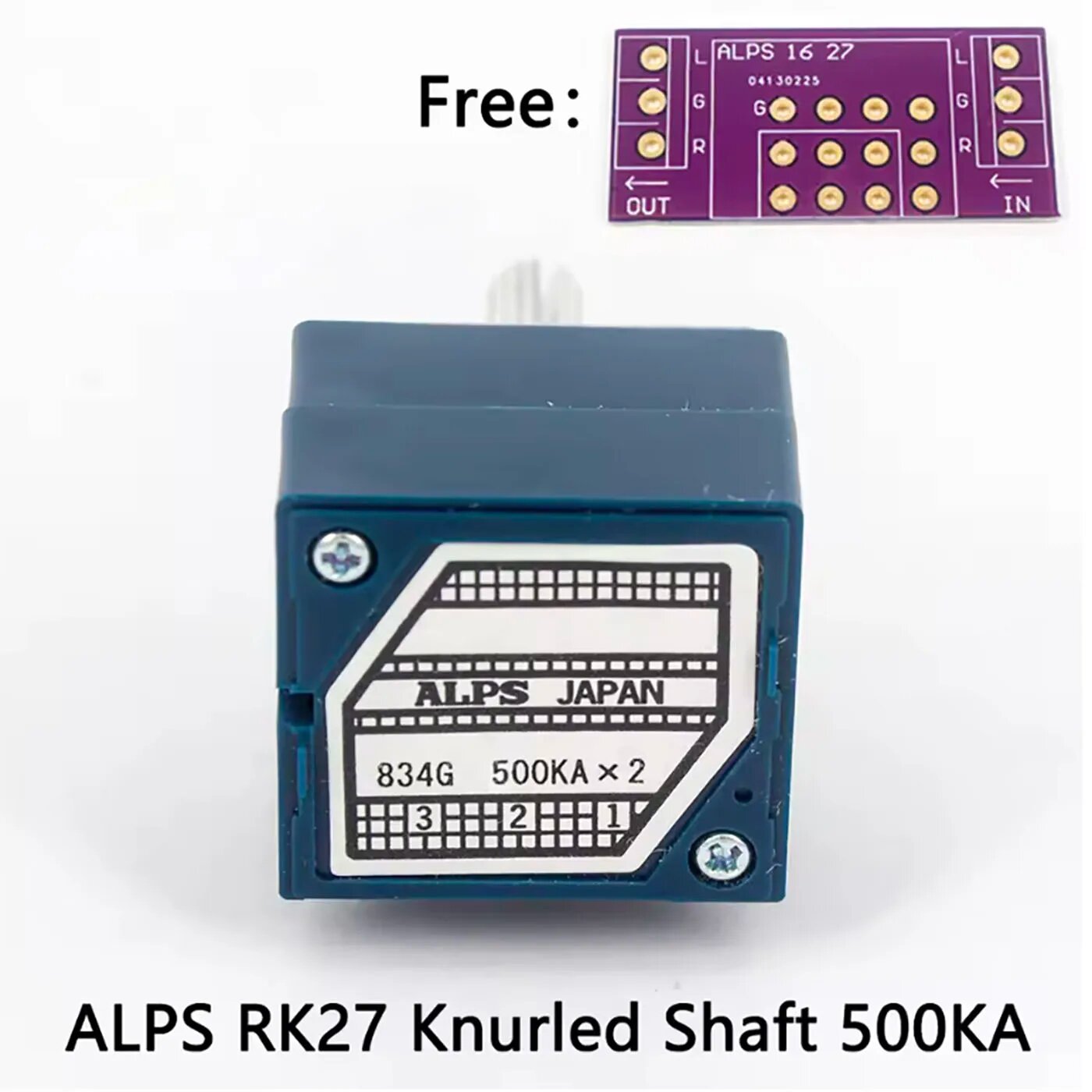 ALPS RK27 Knurled Shaft 500KA