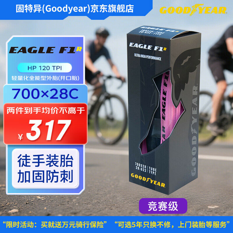 Goodyear EAGLE F1R 700x28 шоссейная велосипедная шина легкая компетиционная розовая Цвет：Розовый