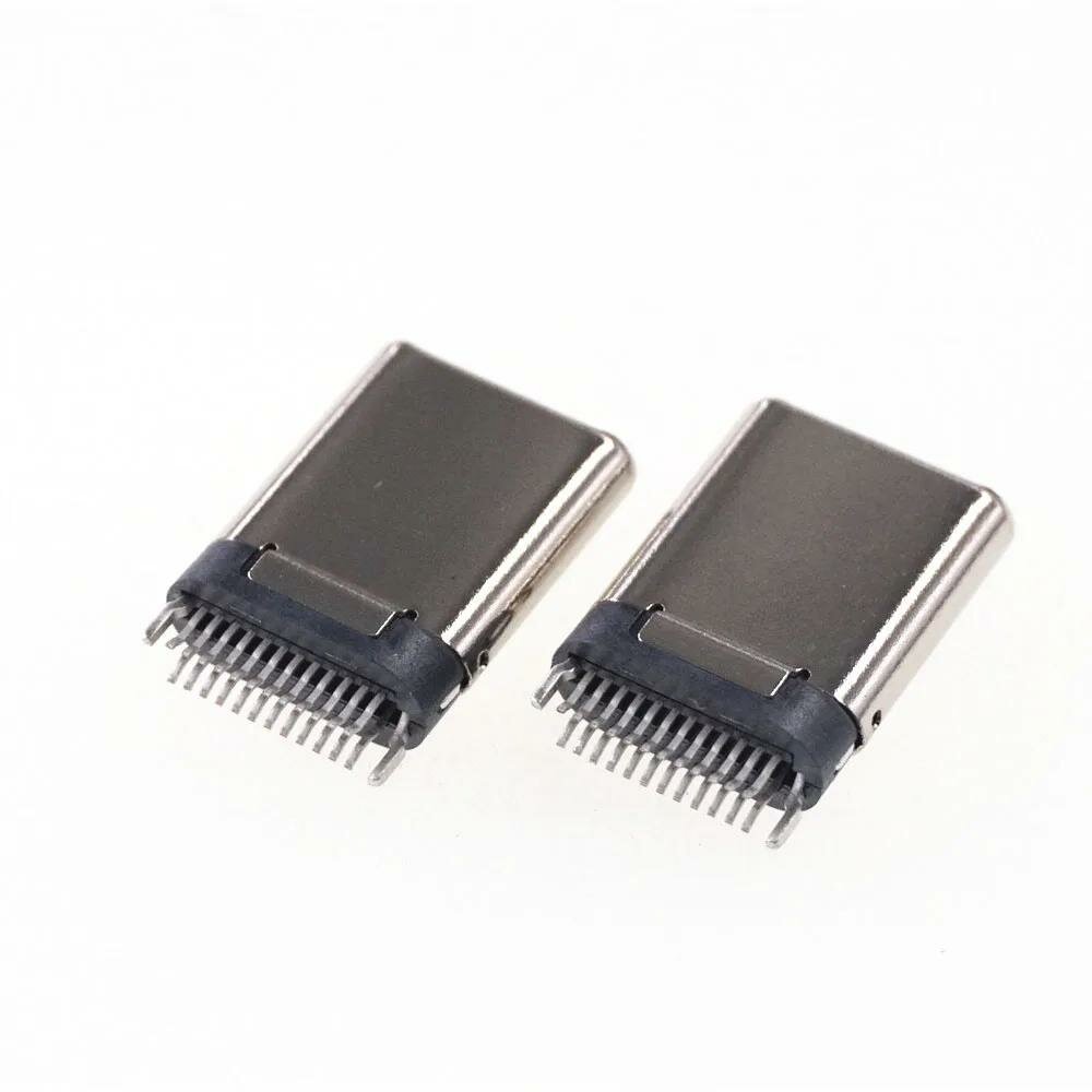 Разъем Type-C 3.1 с двойным рядом контактов, Micro USB коннектор, 10 шт.