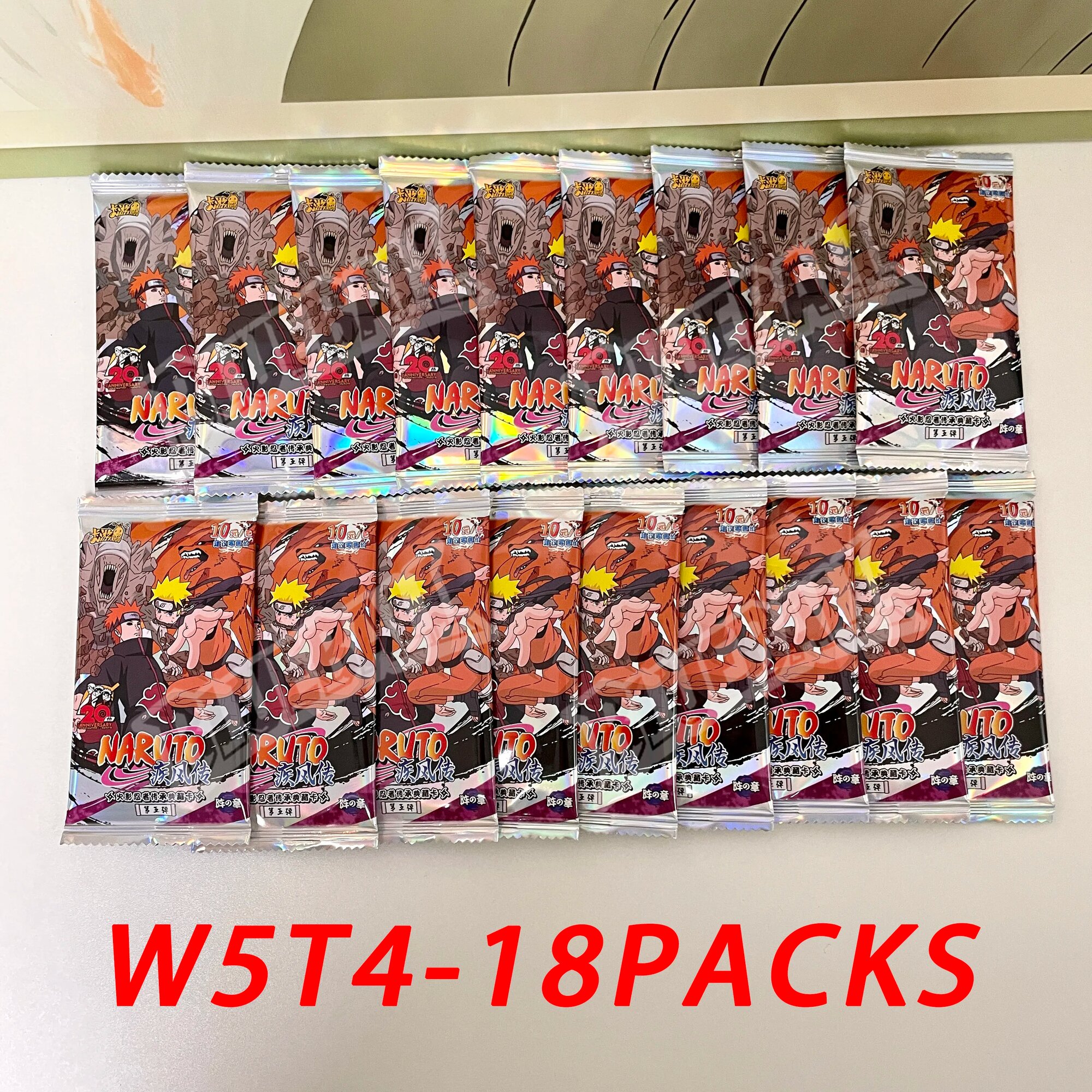 Коллекционная карточная игра KAYOU Naruto W7T4 W2T4 W5T4-18 pack