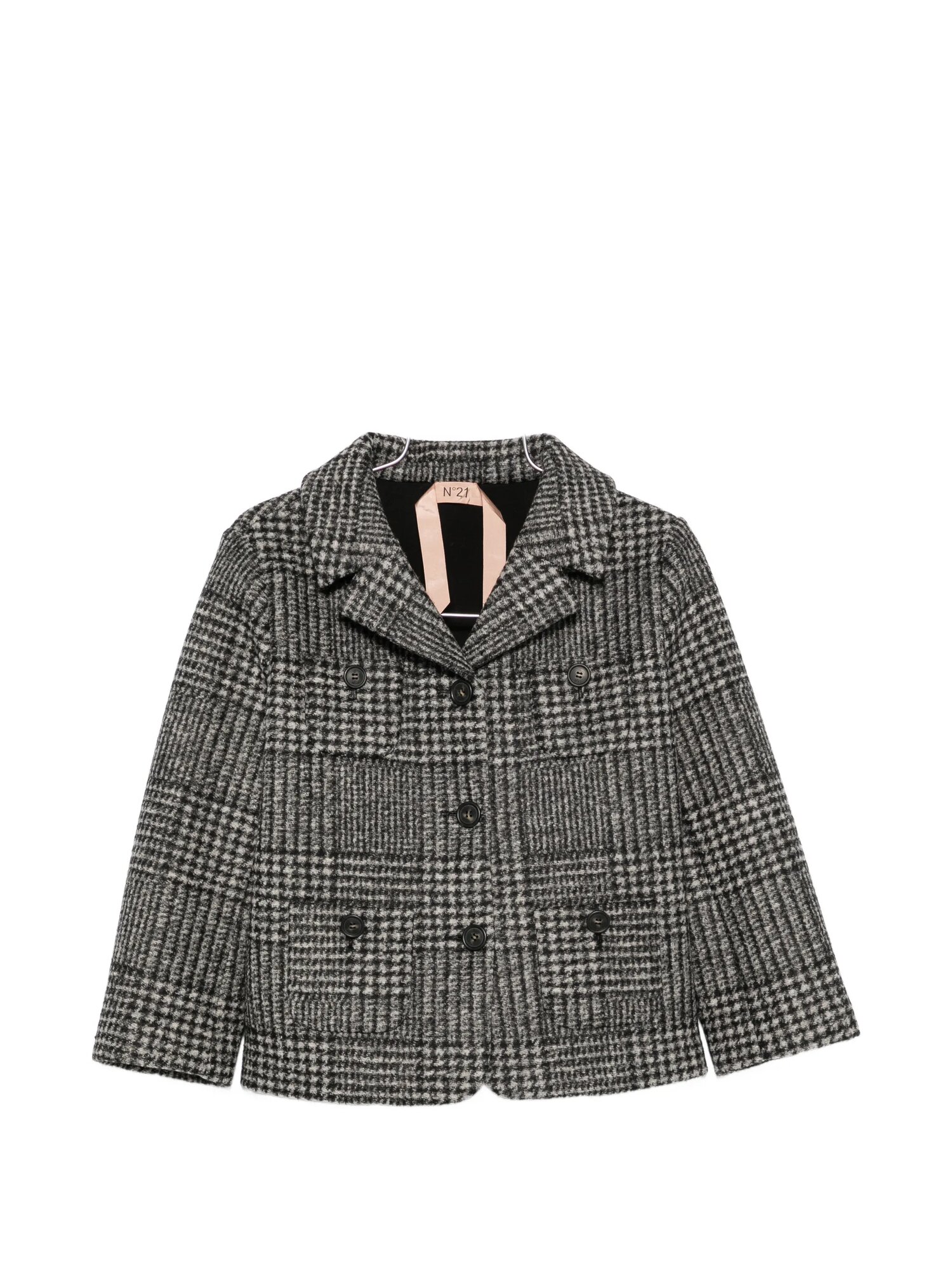 Куртка Check-pattern notched-lapels jacket