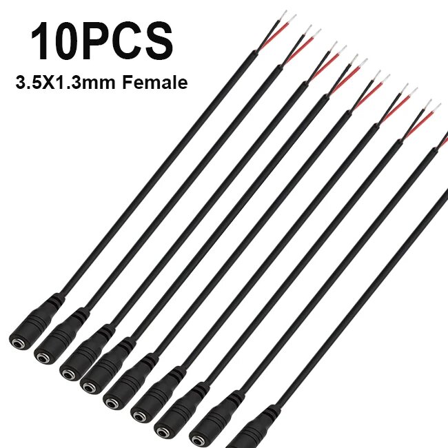 Разъем кабеля постоянного тока 3,5х1,35 мм 10PCS Female