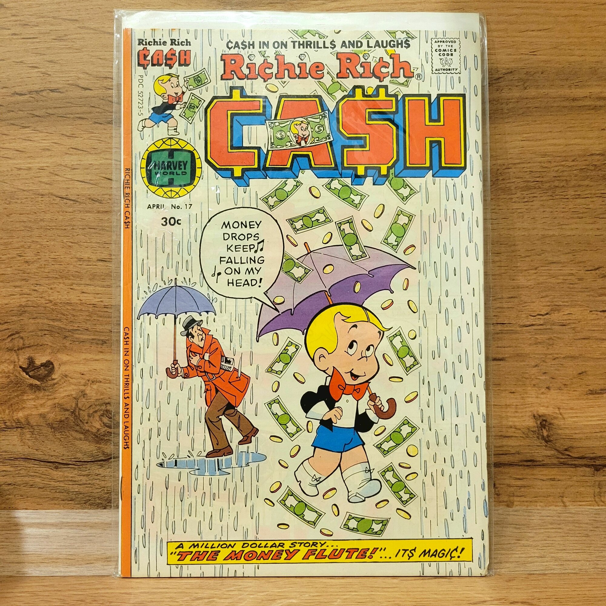 Раритетный Комикс Richie Rich Cash #17. 1975 Год. Комикс (сингл) на английском языке