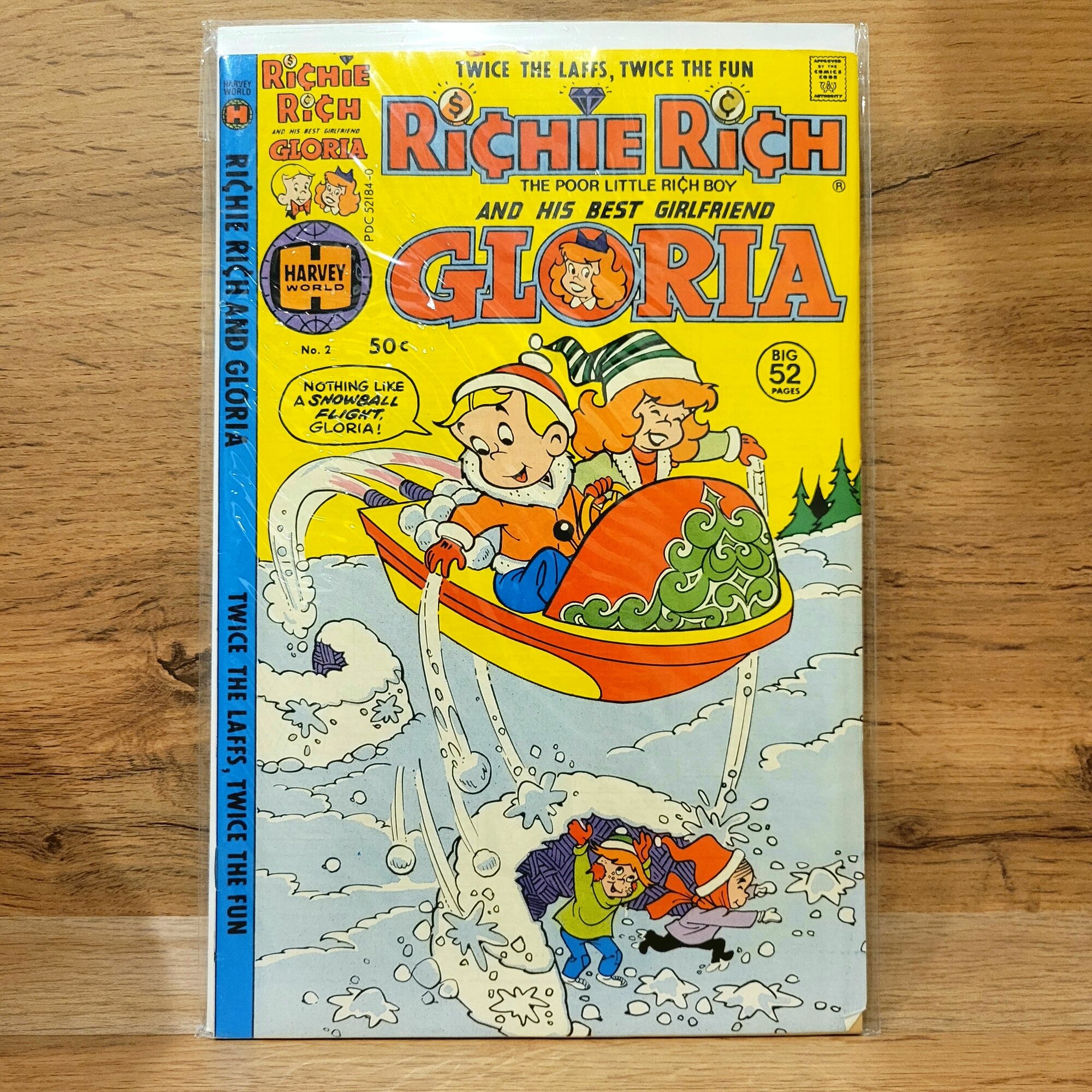 Раритетный Комикс Richie Rich Gloria #2. 1975 Год. Комикс (сингл) на английском языке
