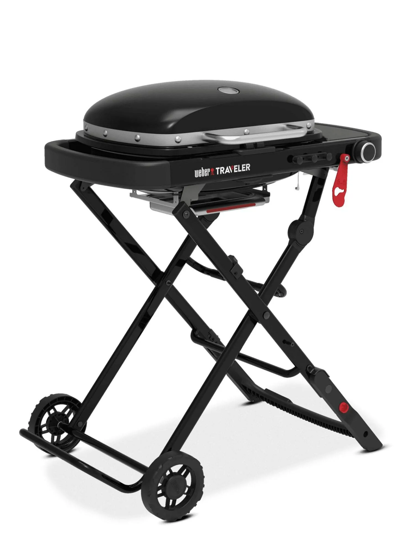 Гриль барбекю газовый портативный Weber Traveler Compact уличный на колесиках