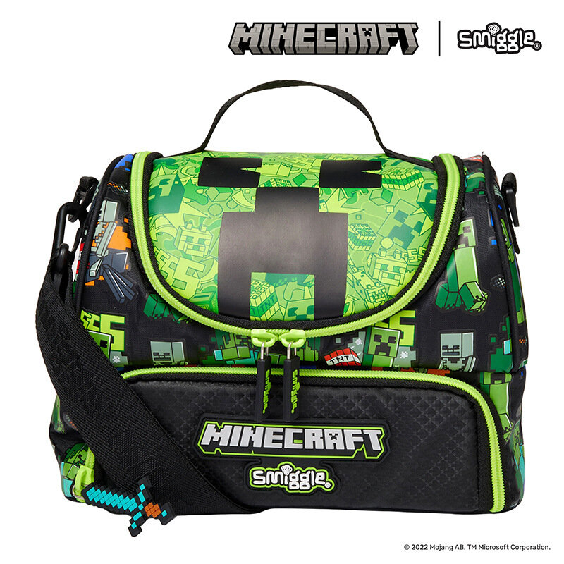 Рюкзак Smiggle Minecraft, Неоново-зеленый с глубоким черным
