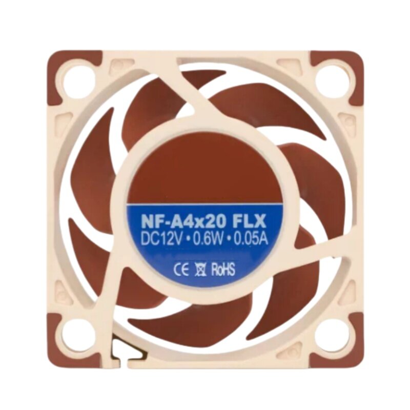 100% Новый оригинал NF-A4x20 FLX 40mm 40X40X20mm 5000 RPM 14.9 dB (A) Реактивный вентилятор ПК
