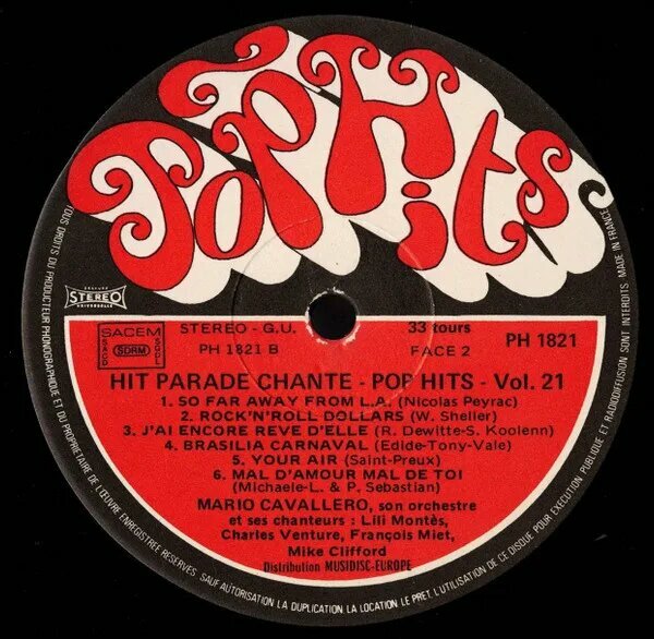 Hit Parade Chante - Pop Hits - Vol. 21 — фото 1