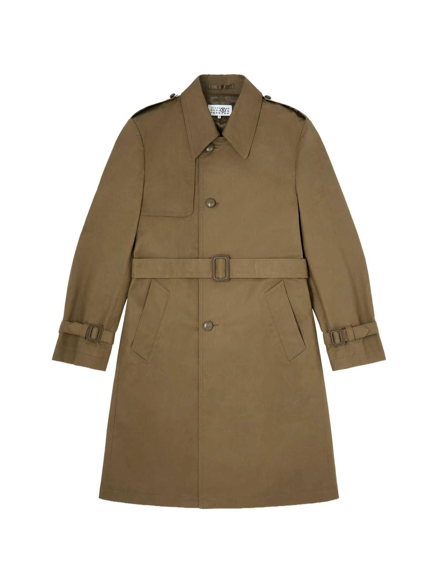 Пальто Coated cotton trench coat