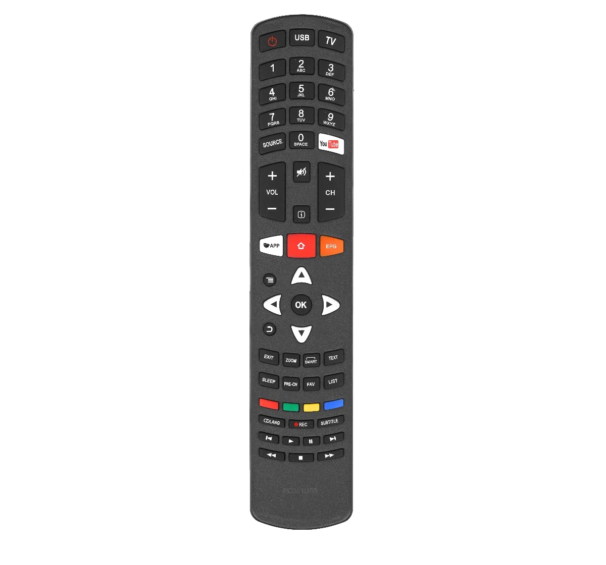 Пульт Huayu RC311 USB, для телевизора, Thomson, цвет чёрный, ИК-сигнал