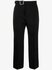 Брюки Jil Sander Buckled pleated flared wool trousers, размер 44, черный