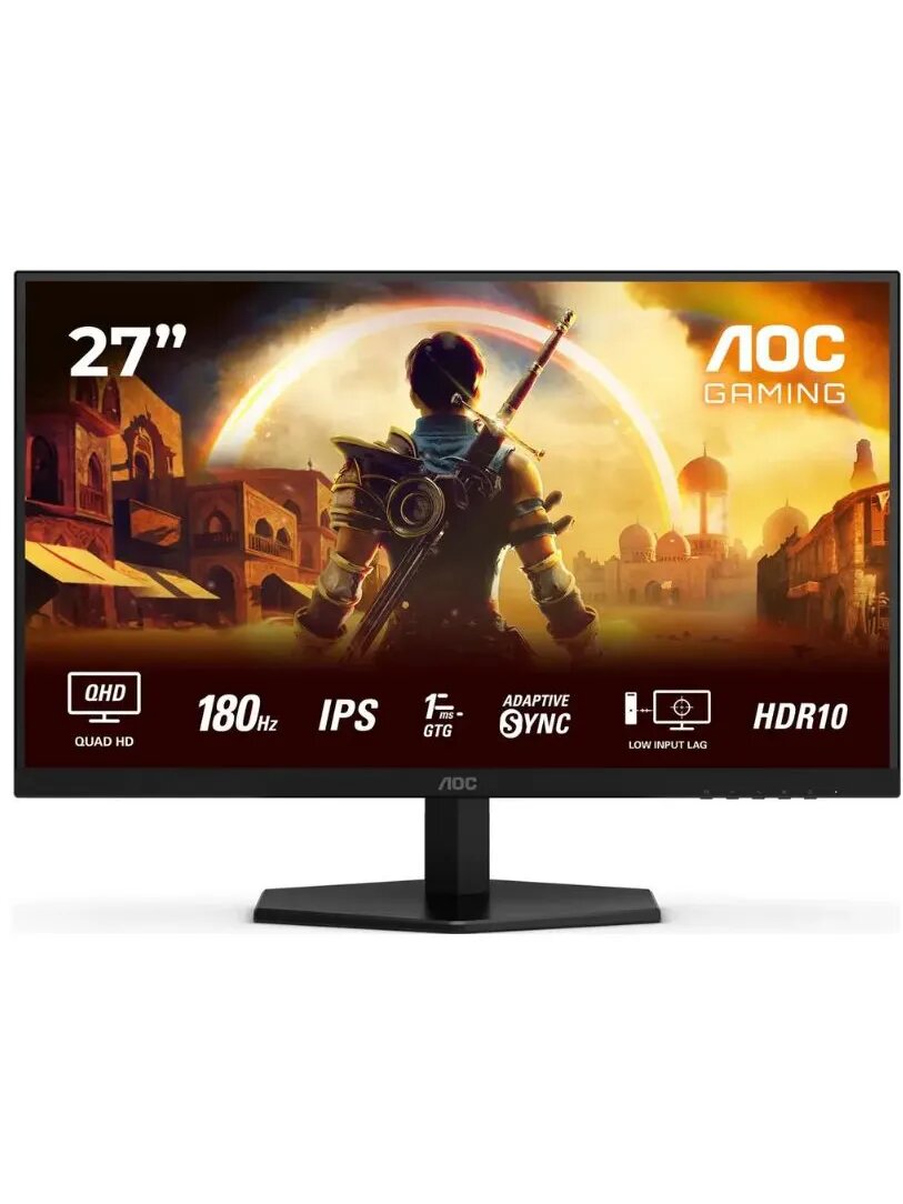 Монитор 27" AOC, Q27G42XE, IPS, 180Гц, 16:9, Черный
