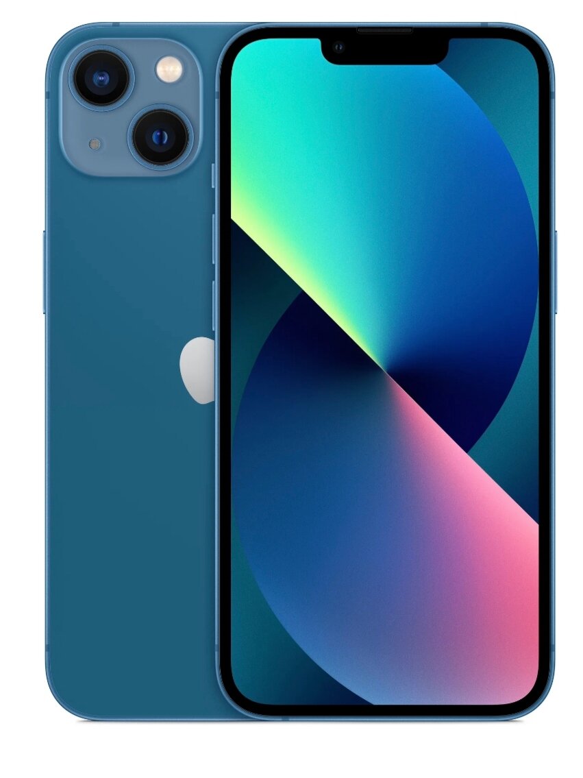 Смартфон Apple iPhone 13 512 ГБ, 2 SIM, синий, ОригиналОфициально авторизовано.