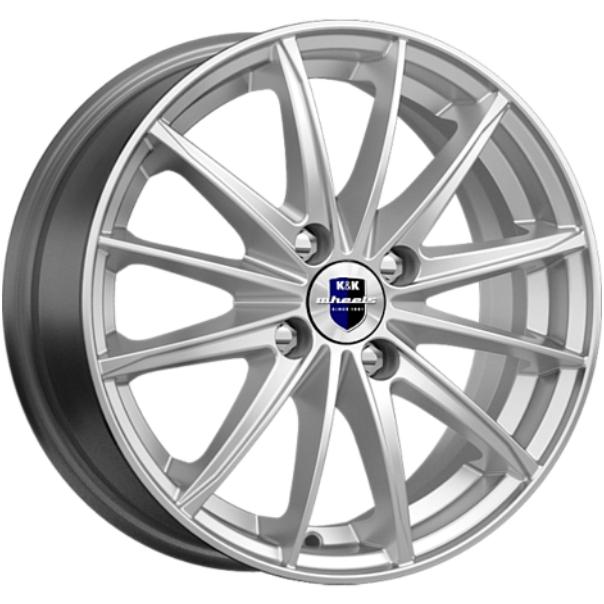 Колесный диск K&K Пойнт Бланк 6x15 4*100 ET45 DIA67.1 Elite silver