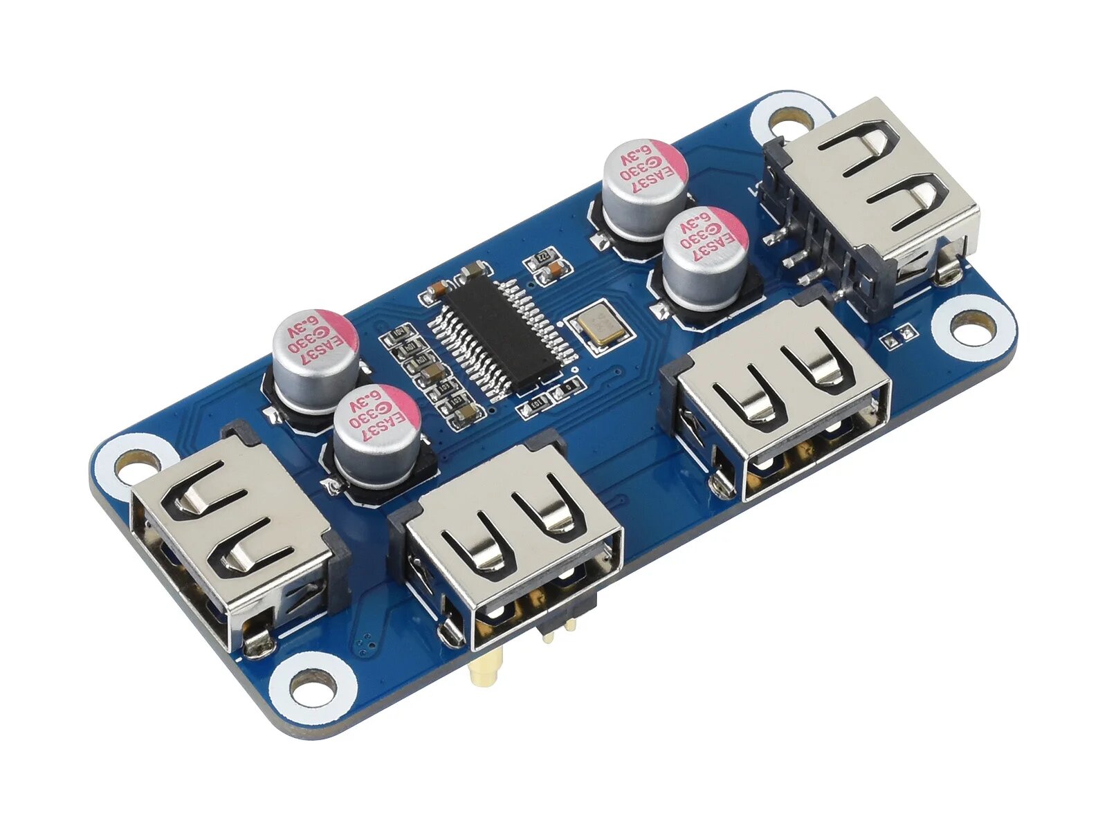 Waveshare USB HUB HAT (B) 4 портов для Raspberry Pi Zero