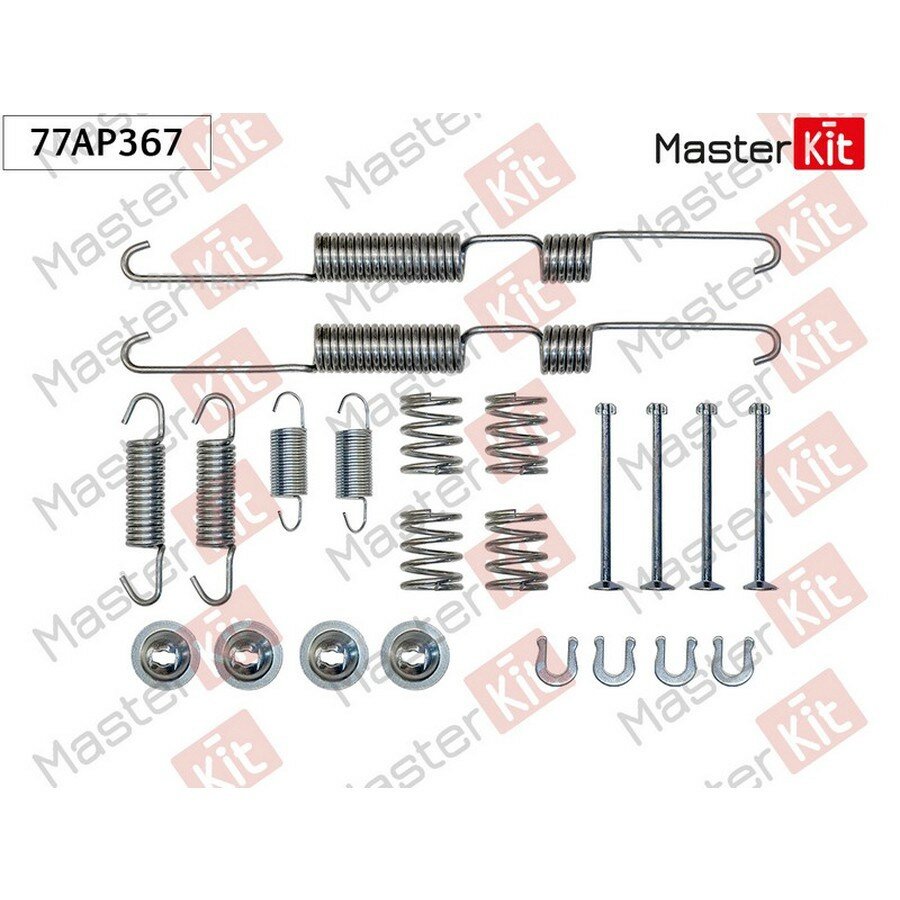 Комплект установочный TOYOTA PREVIA 90- барабанных колодок MASTERKIT 77AP367