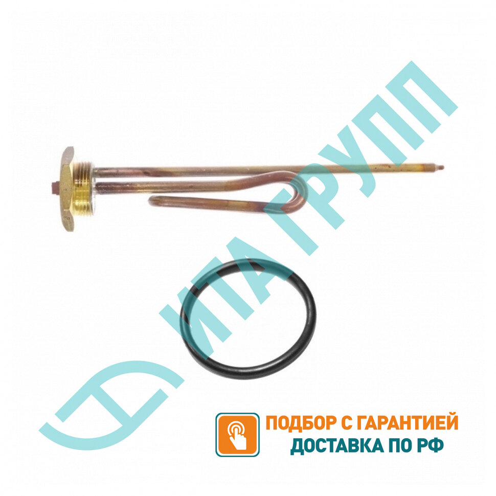 Комплект ТЭН 2кВт (2000Вт) RCT, резьбовой 42мм для Ariston, De Luxe, Real, Thermex, под анод М6 + прокладка, R182251K1