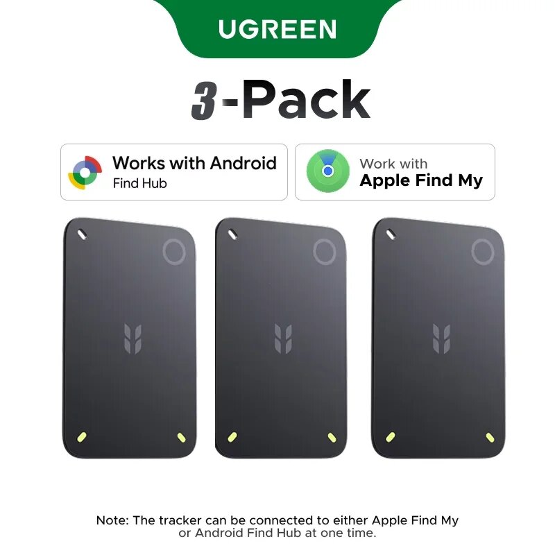 UGREEN FineTrack Slim Duo: двухсистемный Bluetooth-трекер 4-pck