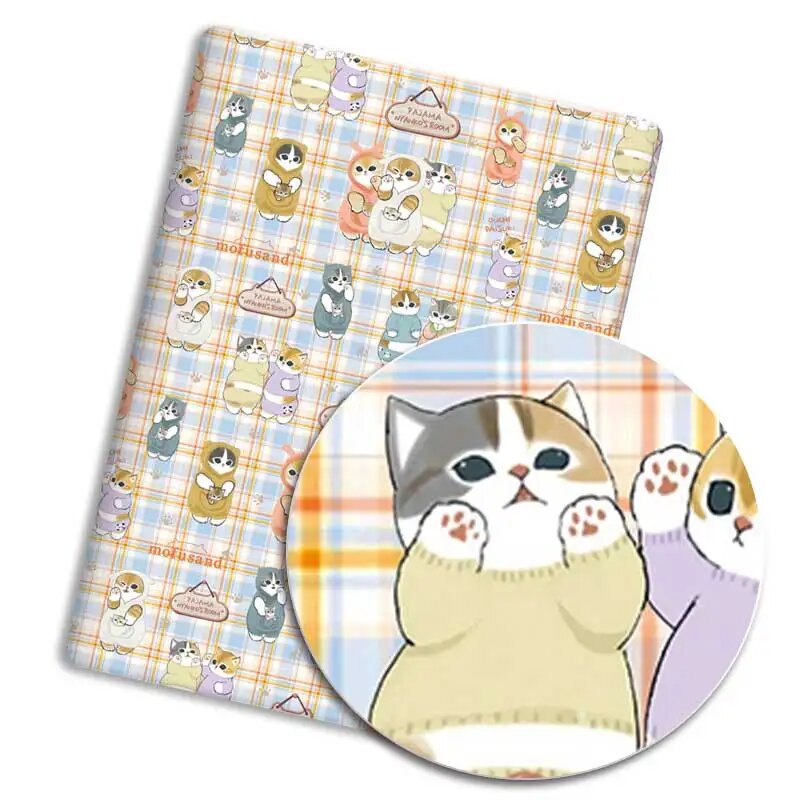 Мультяшная ткань Bandai для рукоделия 50*140 см 060113, Polyester Cotton