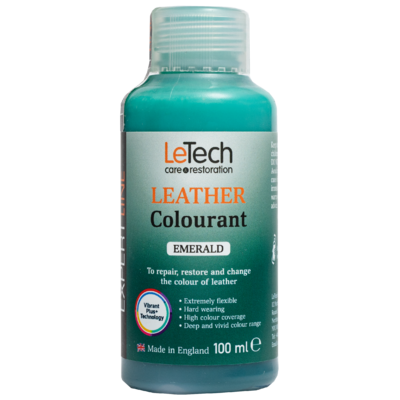 LeTech Expert Line Краска для кожи (Leather Colourant) Emerald, 100мл