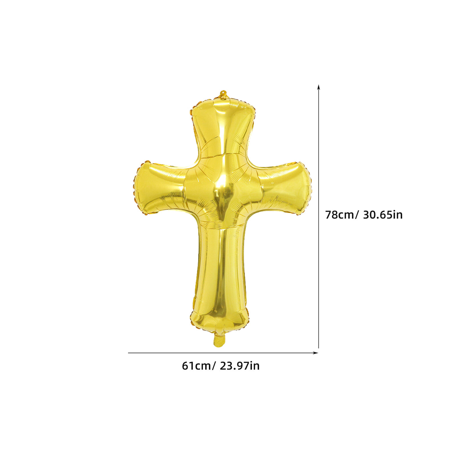 4 Штуки Пасхальные Крещения Шары В Forme Креста Фольга Декор 78.00X61.00X1.00Cm