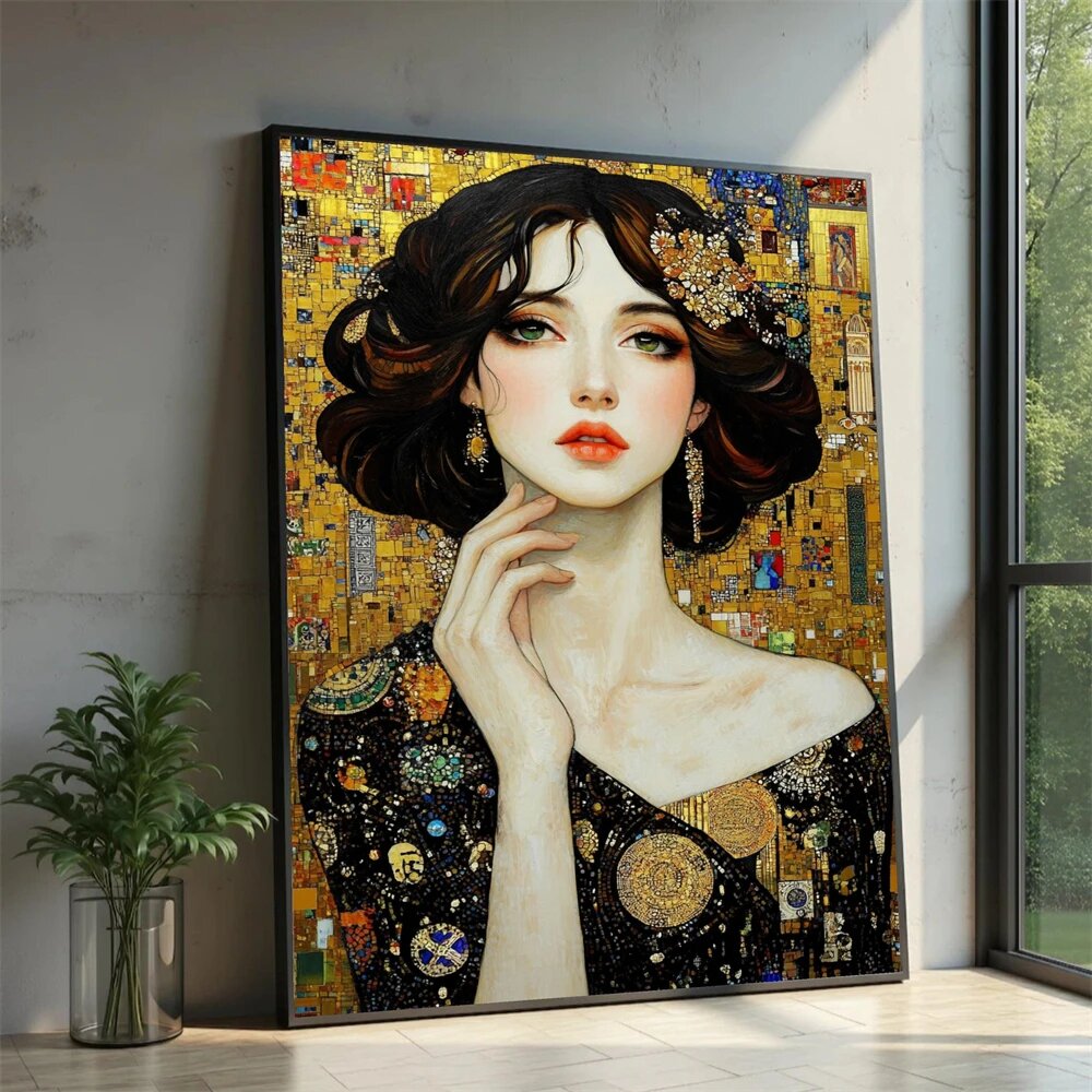 Абстрактная картина Густава Климта на холсте ZP3375-4, 50x70cm No Frame