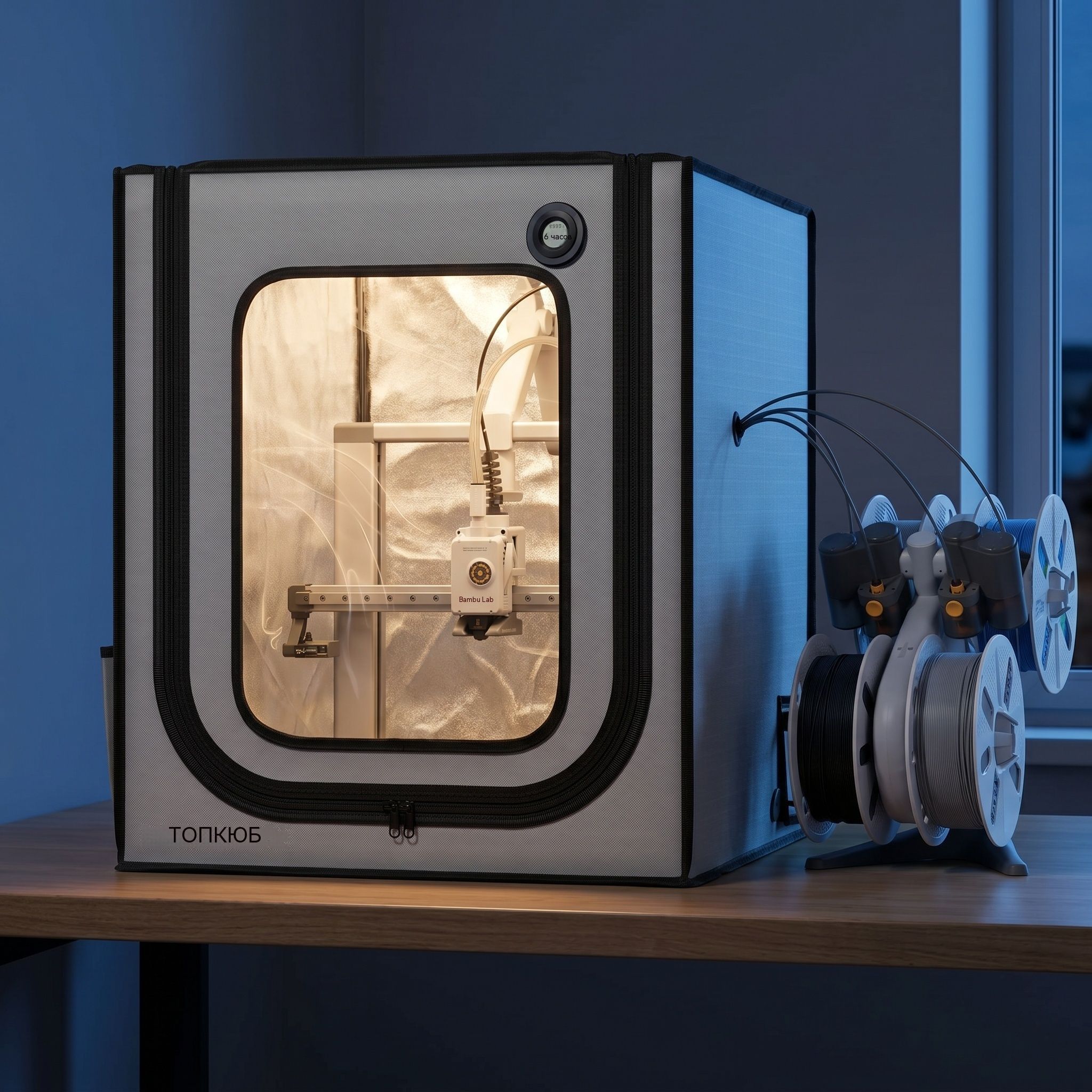Чехол для 3D-принтера Bambu Lab A1, из огнеупорного материала, сертифицированный, защита от пыли и перепадов температур