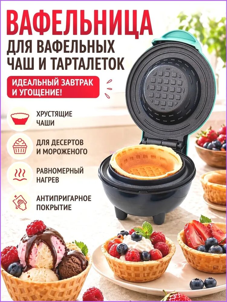 Кексница с панелями 350 Вт, голубой