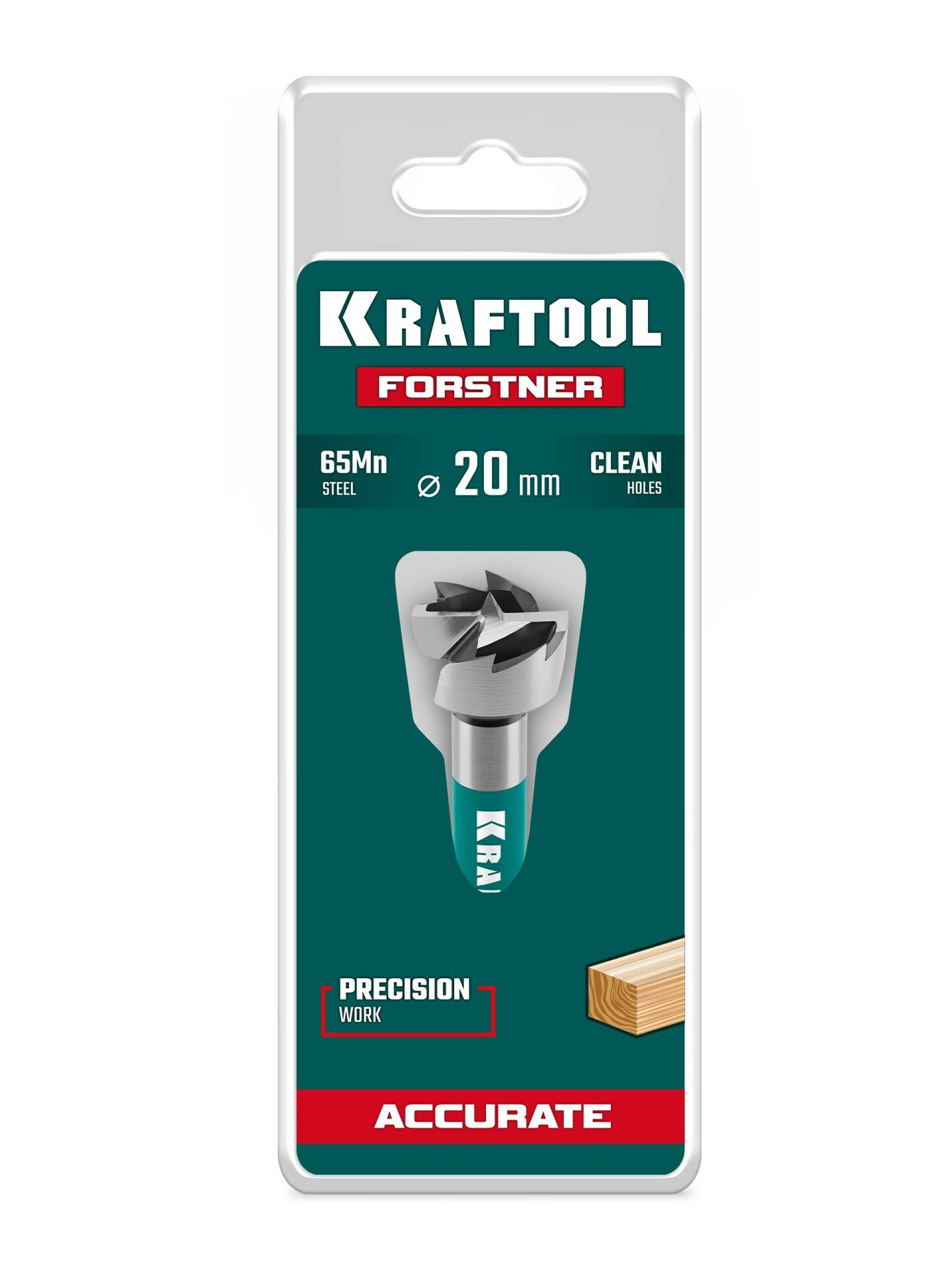 KRAFTOOL FORSTNER d 20 мм, cверло Форстнера (29950-20)