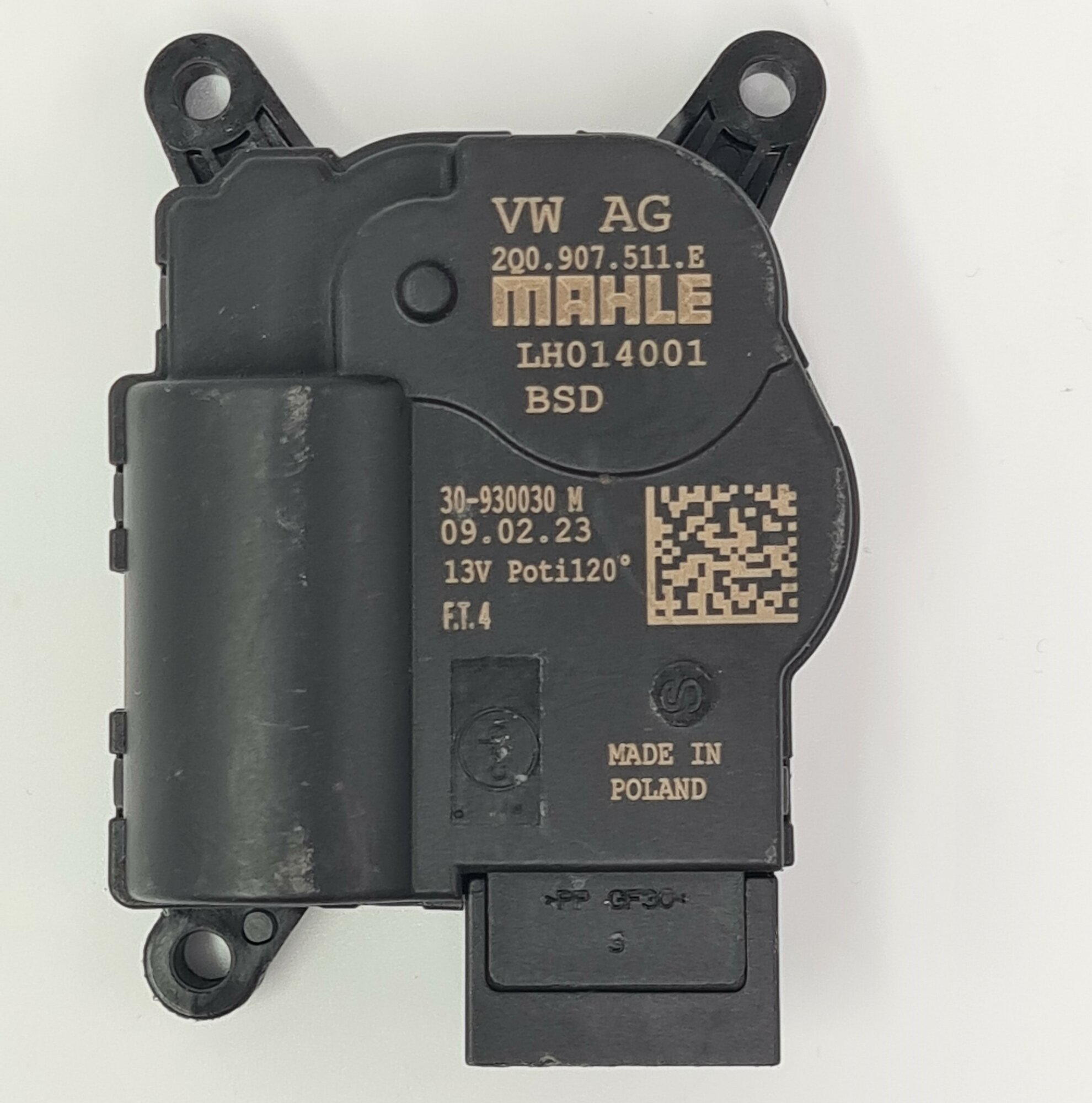 Мотор заслонки отопителя VAG 2Q0907511E ( 2Q0 907 511 E ) для AUDI, SEAT, SKODA, VOLKSWAGEN