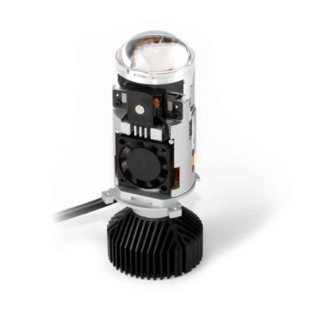 Лампа автомобильная MTF LIGHT Mini LENS BOOSTER H4/H19 12V 45/55W 5500LM, 6000K, (ком 2шт)