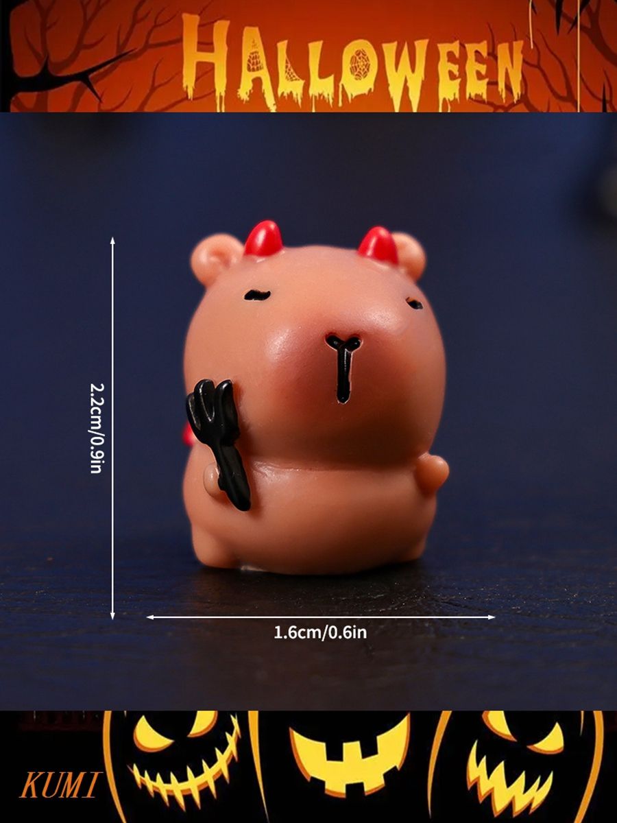 Украшение-игрушка капибары на Хэллоуин