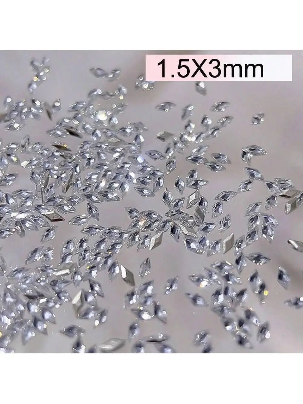 50шт. Минеральные стразы для ногтей HotPress ZD115-1(100pcs)