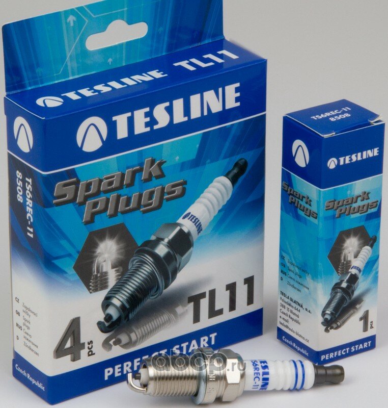 Свечи TESLINE 11 к-т 4 шт, LADA 110/Granta/Kalina/Priora двиг.16V инжектор Tesla TS6REC11