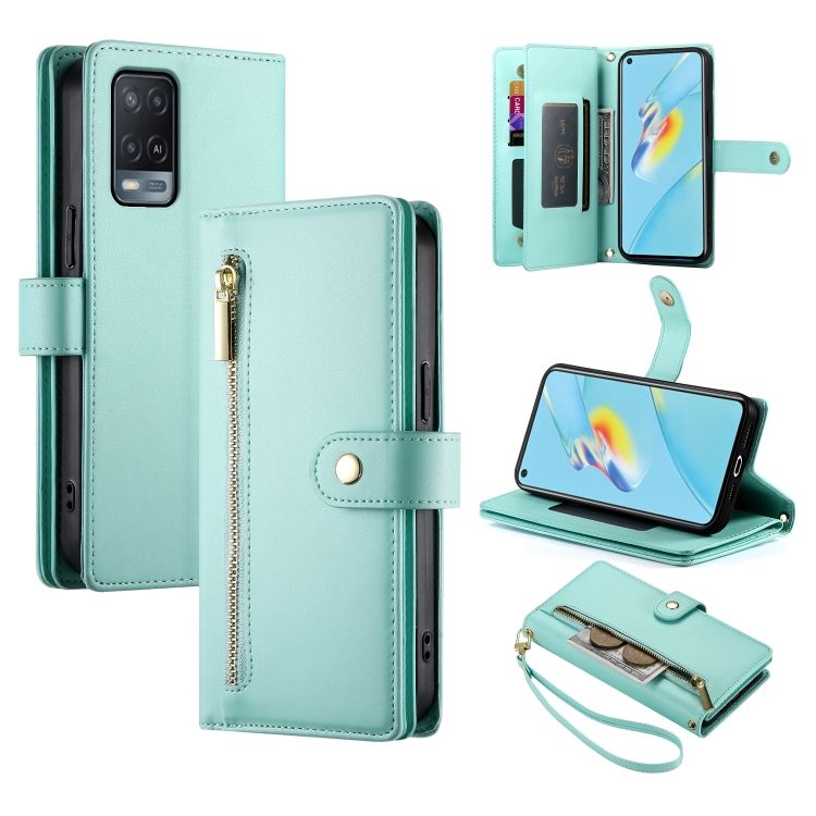 Чехол-книжка OPPO A54 4G A54S/A55 A55S 5G/A16 A16S, чехол для смартфона OPPO A53S 5G A56 5G/OPPO Realme V11 5G, сумка-мессенджер, молния, короткая веревка