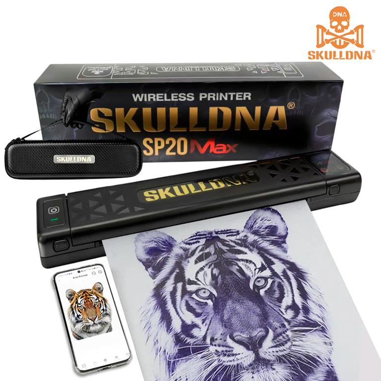 Беспроводной тату принтер AVA Skulldna SP20 Max Wireless Tattoo Printer