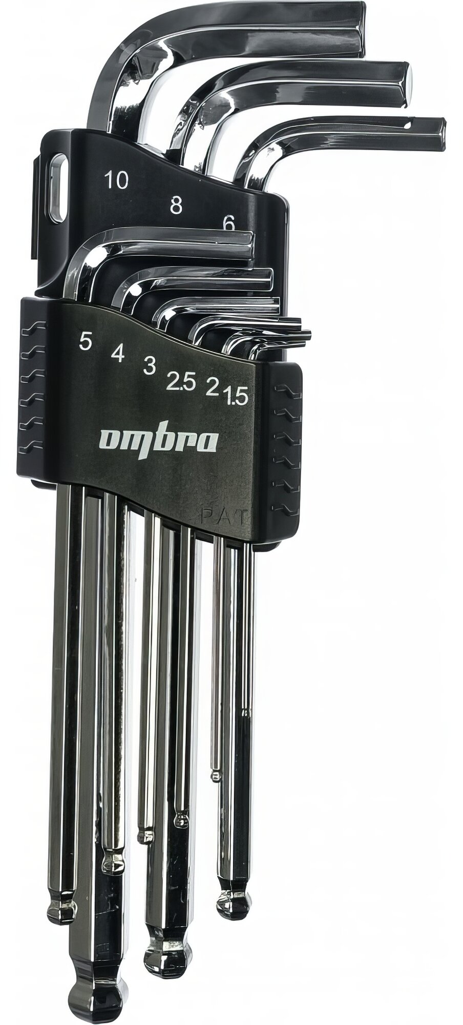 Комплект угловых шестигранников Ombra OMT9S