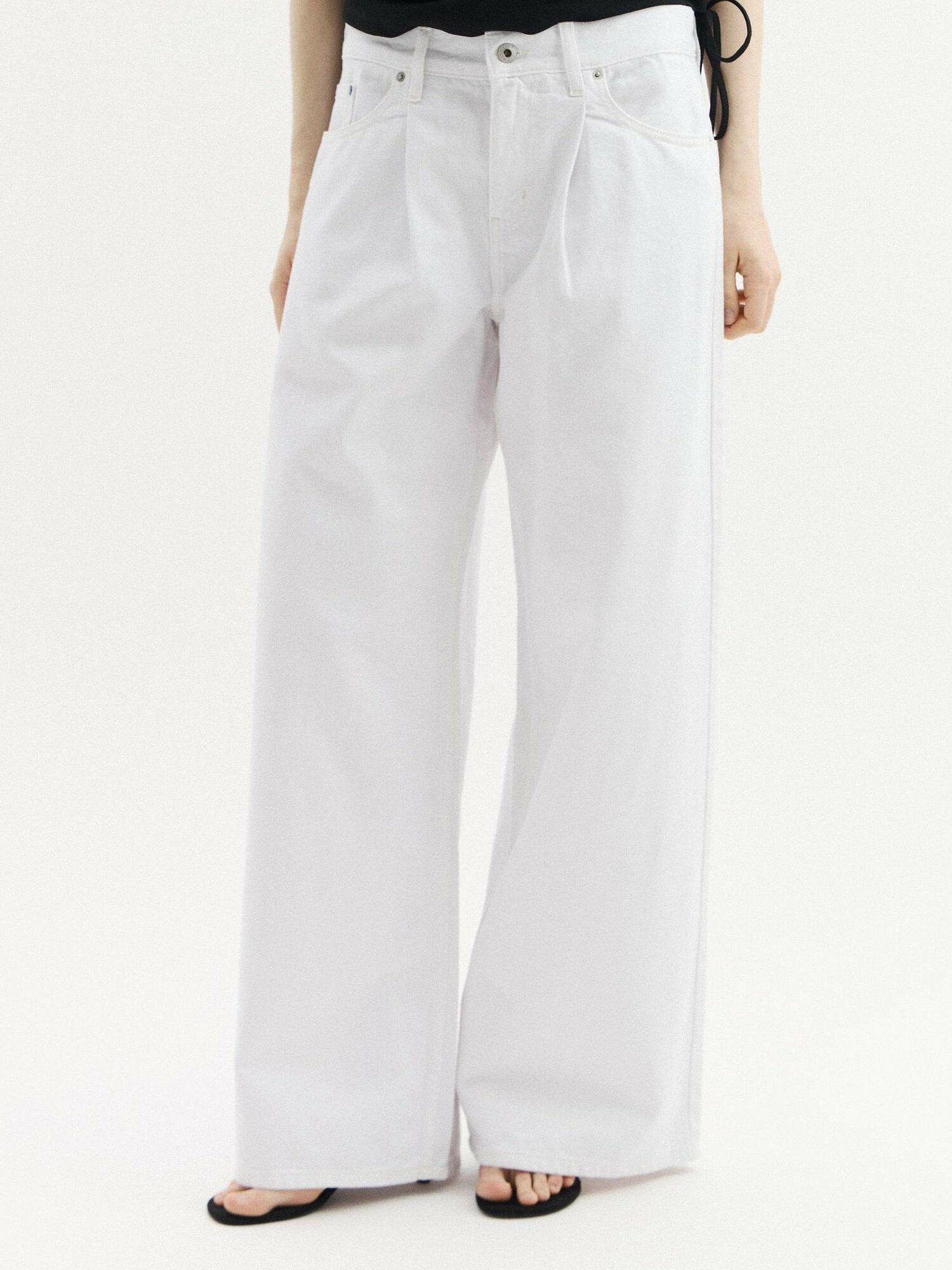 Джинсы широкие KARL LAGERFELD JEANS