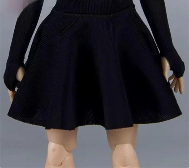 Модель одежды для фигурок Chika 1/12 scale female soldier Черный, Skirt B