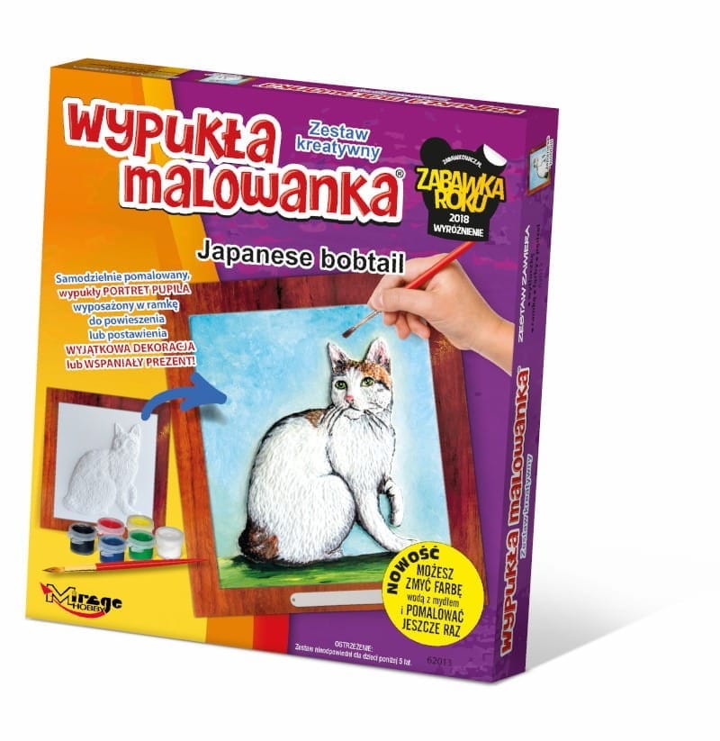 Набор для рисования, росписи Mirage Hobby Объемная раскраска, Кот японский бобтейл