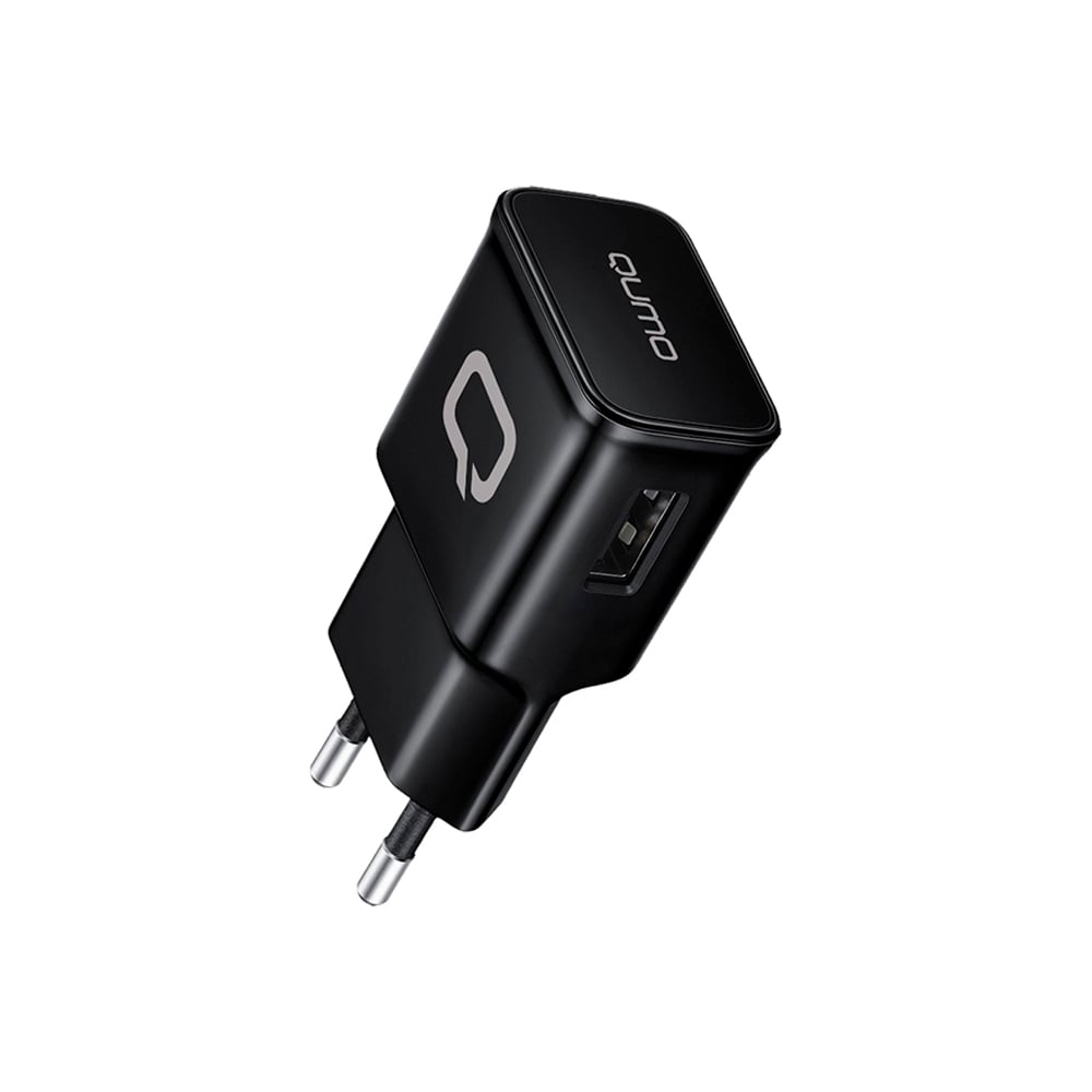 Сетевое зарядное устройство QUMO Energy Charger 001, 1 USB, 1A, черный 30503
