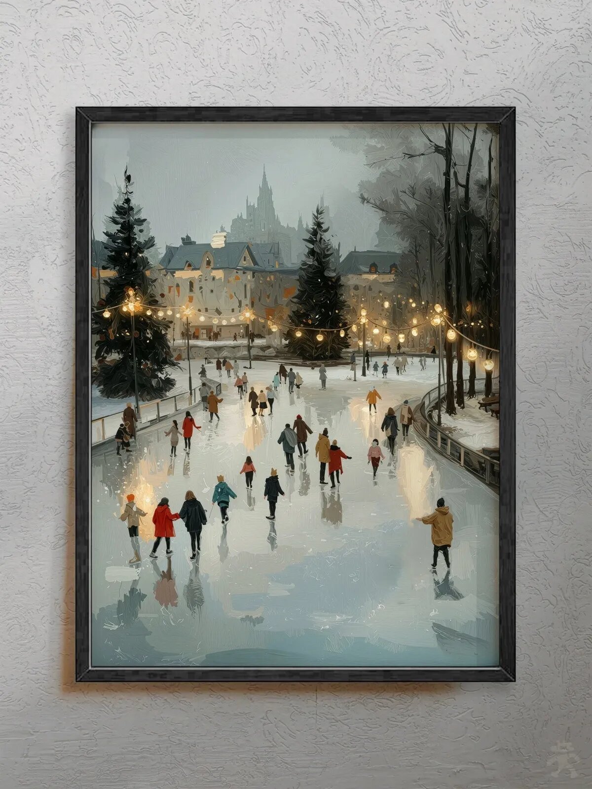 Интерьерный постер "Evening on Ice" в стиле pinterest, формата 30x40 см.
