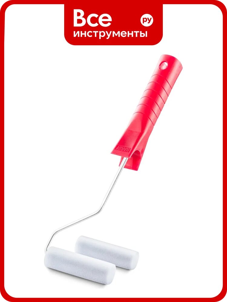 Валик HARDY Moltopren длина 10 см, D35 мм, 55 кг/м3, с ручкой Standart, 2 шт. 0124-023510