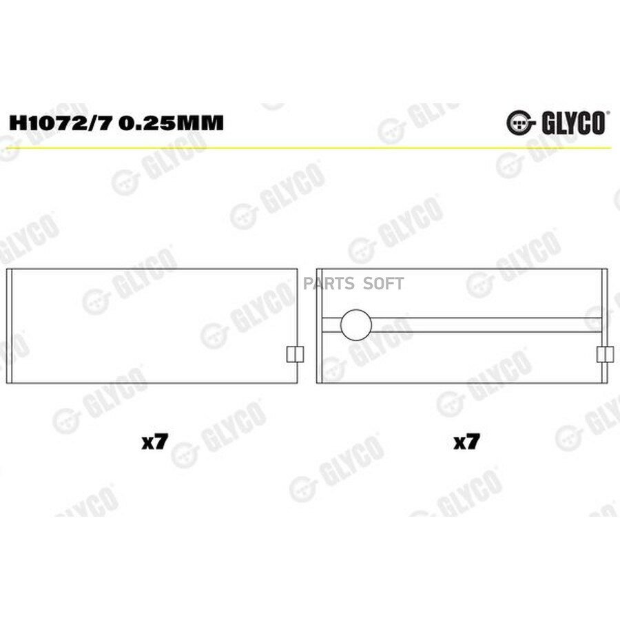 Вклад. корен. ком/кт +0.25 от официального дистрибьютора, GLYCO, артикул H10727025MM