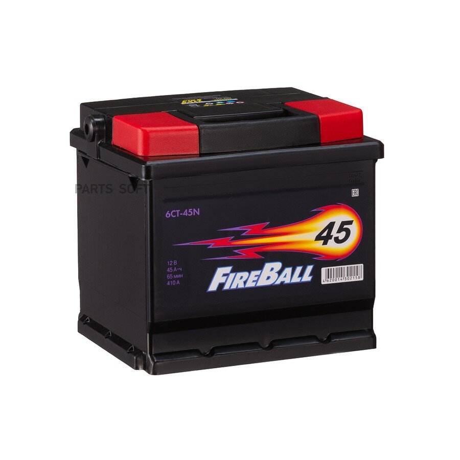 Аккумулятор 45 FIRE BALL прямая полярность от официального дистрибьютора, FIREBALL, артикул 545103020